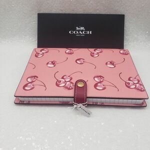 Coach | Office | Coach Notebook With Cherry Print Refillable Journal ...